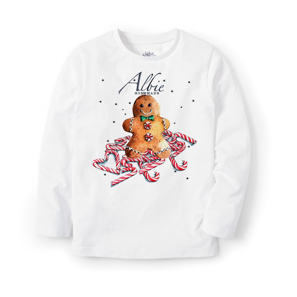 Gingerbread Man Tee - Luna and Folly